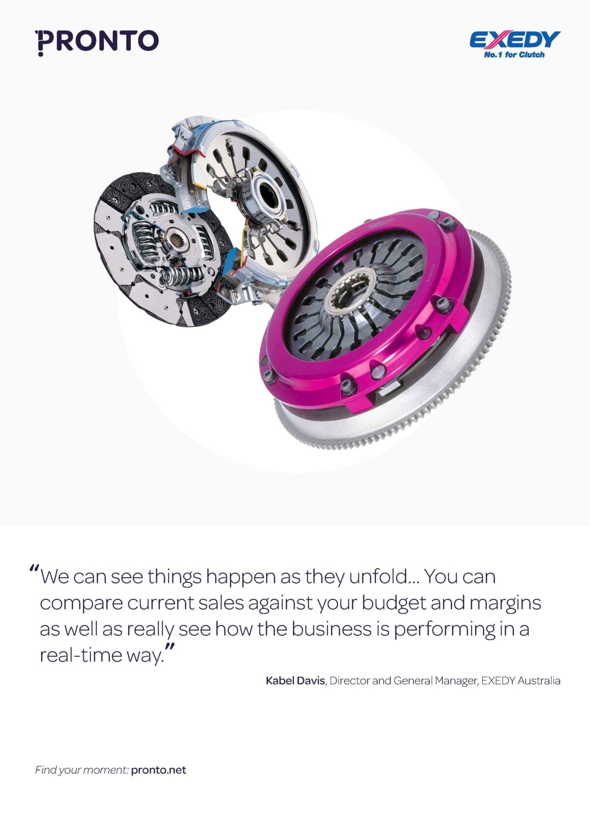 EXEDY Australia - Driving to meet the needs of customers - Pronto Software